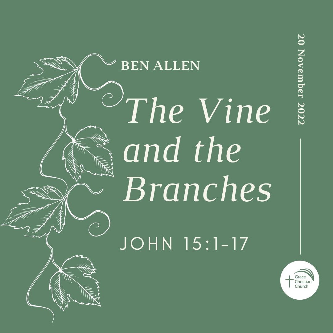 'The Vine and the Branches' (John 15:1-17) - Grace Christian Church Buderim