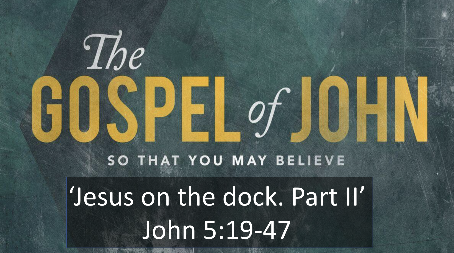 12. Jesus on the dock: Part 2 - Grace Christian Church Buderim